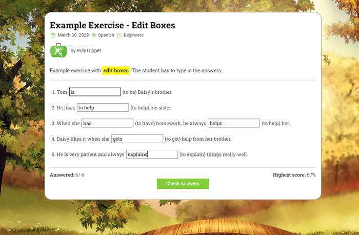 PolyTripper - FAQ - Exercises Tutorial